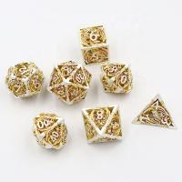 China Wholesale Copper Material DND Dice Set with Customized Color and 14mm-20mm Side Polyhedral Dice for sale
