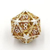 China Wholesale Copper Material DND Dice Set with Customized Color and 14mm-20mm Side Polyhedral Dice for sale
