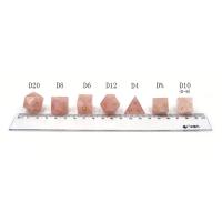 China Customized Size Resin Material Polyhedral Dice Set with Customized Logo for RPG Games for sale