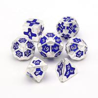 China Customized Color Zinc Alloy Metal Dice Set 14-20mm for DND Games for sale