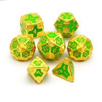 China Customized Color Zinc Alloy Metal Dice Set 14-20mm for DND Games for sale