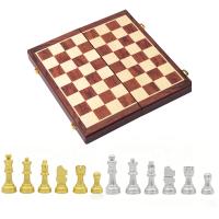 China Luxury Aluminum Alloy Metal Chess Set with Foldable Design for Competition and Decor for sale