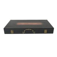 China Exquisite Modern Chinese Chess Set with MDF & Zinc-Alloy Pieces and Customized Logo for sale