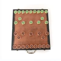 China Exquisite Modern Chinese Chess Set with MDF & Zinc-Alloy Pieces and Customized Logo for sale