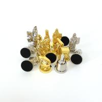 China Luxury 40*40*4.5cm Chess Set with Zinc-Alloy Pieces and Customized Design for Modern Chess Game for sale