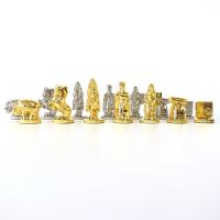 China Luxury 40*40*4.5cm Chess Set with Zinc-Alloy Pieces and Customized Design for Modern Chess Game for sale