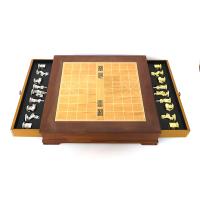 China Foldable Chess Set with Zinc-Alloy Pieces and Customizable Logo - Modern International Chess Board for sale