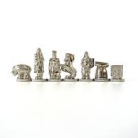 China Foldable Chess Set with Zinc-Alloy Pieces and Customizable Logo - Modern International Chess Board for sale