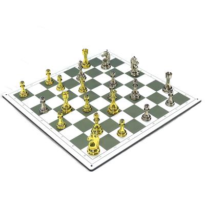 China Customizable Logo High-grade Zinc Alloy Eco-Friendly Metal Chess Set for Chess Game Competition for sale