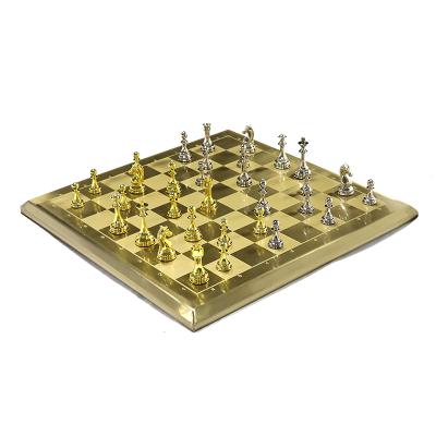 China Customizable Logo High-grade Zinc Alloy Eco-Friendly Metal Chess Set for Chess Game Competition for sale
