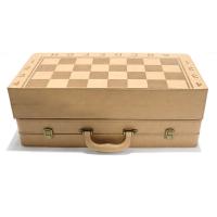 China Customized Luxury Portable International Chess Set with Foldable Design and Zinc Alloy Pieces for sale