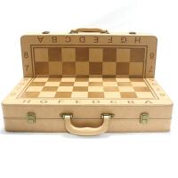 China Luxury Zinc Alloy Chess Set with Foldable Wooden Board and Customized Logo for Adults and Children for sale