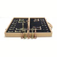 China Luxury Foldable Metal Chess Set with Customized Logo and Zinc Alloy Pieces for sale