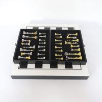 China Custom Luxury Gold Silver Gradient Metal Chess Set with Custom Size and Customized Logo in Zinc-Alloy Material for sale