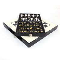 China Luxury Zinc Alloy Chess Set with Custom Size and Customized Logo for Chess Game for sale