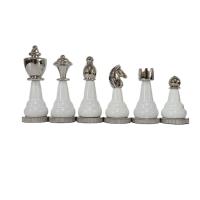 China Luxury Zinc Alloy Chess Set with Custom Size and Customized Logo for Chess Game for sale