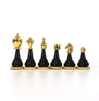 China Luxury Zinc Alloy Chess Set with Custom Size and Customized Logo for Chess Game for sale