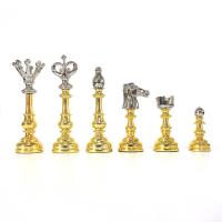China Luxury Zinc Alloy Material Chess Set with 40*40*3.5cm Size and Customized Logo Chess Board for sale