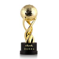 China Customized Logo Zinc Alloy Metal Trophy with Brushed Surface for Sports Awards and Gifts for sale