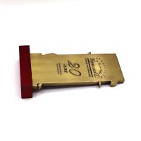 China Customized Logo Zinc Alloy Metal Trophy with Irregular Shape for Decoration and Commemorative Awards for sale