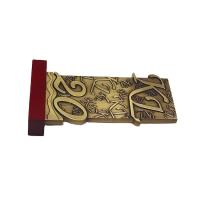 China Customized Logo Zinc Alloy Metal Trophy with Irregular Shape for Decoration and Commemorative Awards for sale