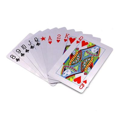 China Customized LOGO Durable Metal Playing Cards with Color Printing for Promotional Gifts for sale