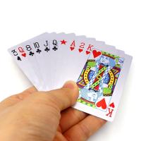 China Customized LOGO Durable Metal Playing Cards with Color Printing for Promotional Gifts for sale