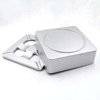China Windproof Aluminum Ashtray with Matte Finish and Ventilated Lid for Indoor Outdoor Use for sale