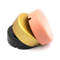 China Round Aluminum Alloy Metal Ashtray with Multi-Color Matte Finish and Side Notches for Home Bar Hotel for sale