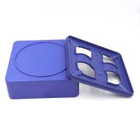 China Square Matte Aluminum Alloy Metal Ashtray with Multi-Slot Design for Modern Decorative Storage in Home and Bars for sale