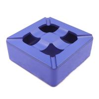 China Square Matte Aluminum Alloy Metal Ashtray with Multi-Slot Design for Modern Decorative Storage in Home and Bars for sale