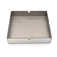 China Stainless Steel Metal Ashtray with Polished Surface and Large Capacity for Bar Hotel KTV Household for sale