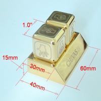China Custom Engraved Zinc Alloy Metal Dice with Rock Paper Scissors Pattern for Bar Games and Promotional Gifts for sale