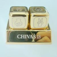 China Custom Engraved Zinc Alloy Metal Dice with Rock Paper Scissors Pattern for Bar Games and Promotional Gifts for sale