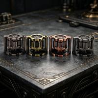 China Revolver Cylinder Metal Dice Set with Rotatable Cylinder, Vintage Zinc Alloy, and Customizable Top Cover for RPG Games for sale