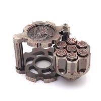 China Revolver Cylinder Metal Dice Set with Rotatable Cylinder, Vintage Zinc Alloy, and Customizable Top Cover for RPG Games for sale