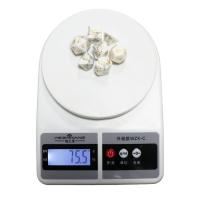 China Natural Howlite Gemstone Polyhedral Dice Set - Hand Carved DND Dice with Golden Ink Engraved Numbers for sale