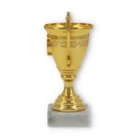 China 18 Inches Height Metal Trophy with Matte Finish and Marble Base for Cultural Awards and Community Recognition for sale