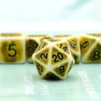 China 7 Dice Set Archaize Dice with Matte Finish and Engraved Numbers for Tabletop RPGs for sale
