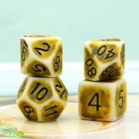 China 7 Dice Set Archaize Dice with Matte Finish and Engraved Numbers for Tabletop RPGs for sale