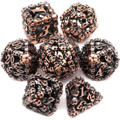 China High durability Archaize dice set with engraved numbers and matte finish for tabletop gaming for sale