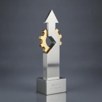 China 18 Inches Height Metal Trophy with Polished Finish and Custom Engraving for Awards and Recognition for sale