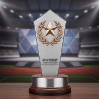 China High Durability Metal Trophy with Custom Engraving and Polished Finish for Awards and Recognition for sale