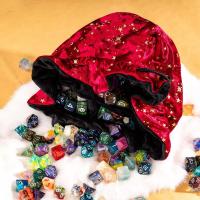 China 6 x 8 Inches Dice Bag with Drawstring Closure Holds Up To 50 Standard Dice for Tabletop Gaming for sale