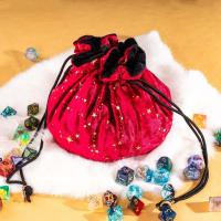 China 6 x 8 Inches Dice Bag with Drawstring Closure Holds Up To 50 Standard Dice for Tabletop Gaming for sale