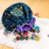 China Lightweight And Compact Dice Bag Holds Up To 50 Standard Dice With High-quality Stitching for sale