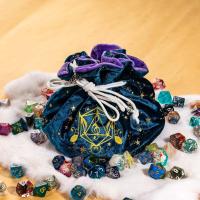 China Lightweight And Compact Dice Bag Holds Up To 50 Standard Dice With High-quality Stitching for sale