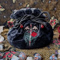 China Customized Color Dice Bag Lightweight And Compact Holds Up To 50 Standard Dice For Gaming Storage for sale