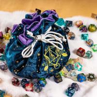 China Lightweight And Compact Dice Bag Holds Up To 50 Standard Dice With High-quality Stitching for sale