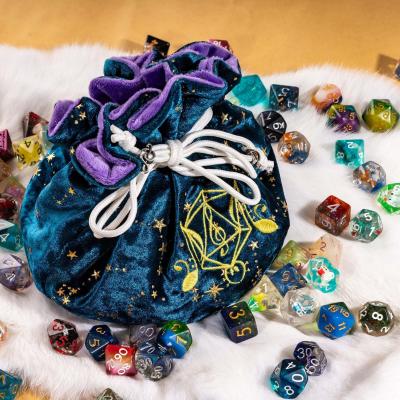 China Lightweight And Compact Dice Bag Holds Up To 50 Standard Dice With High-quality Stitching for sale